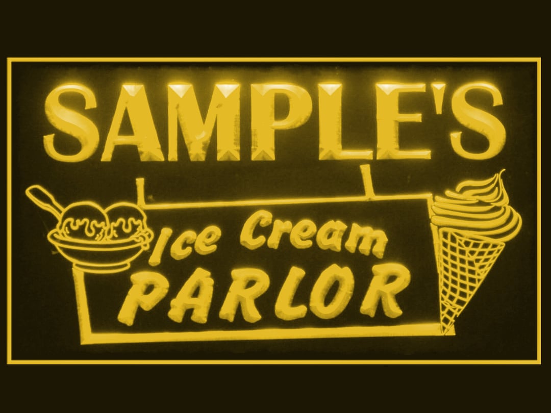 270020 Ice Cream Parlor Cafe Shop Store Open Your Text Name ...