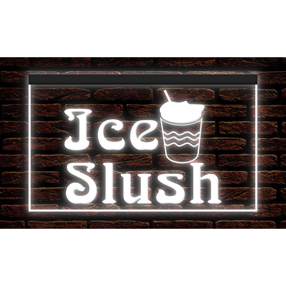 110244 Ice Slush Drink Shop Cafe Open Decor Display LED Light Neon Sign ...