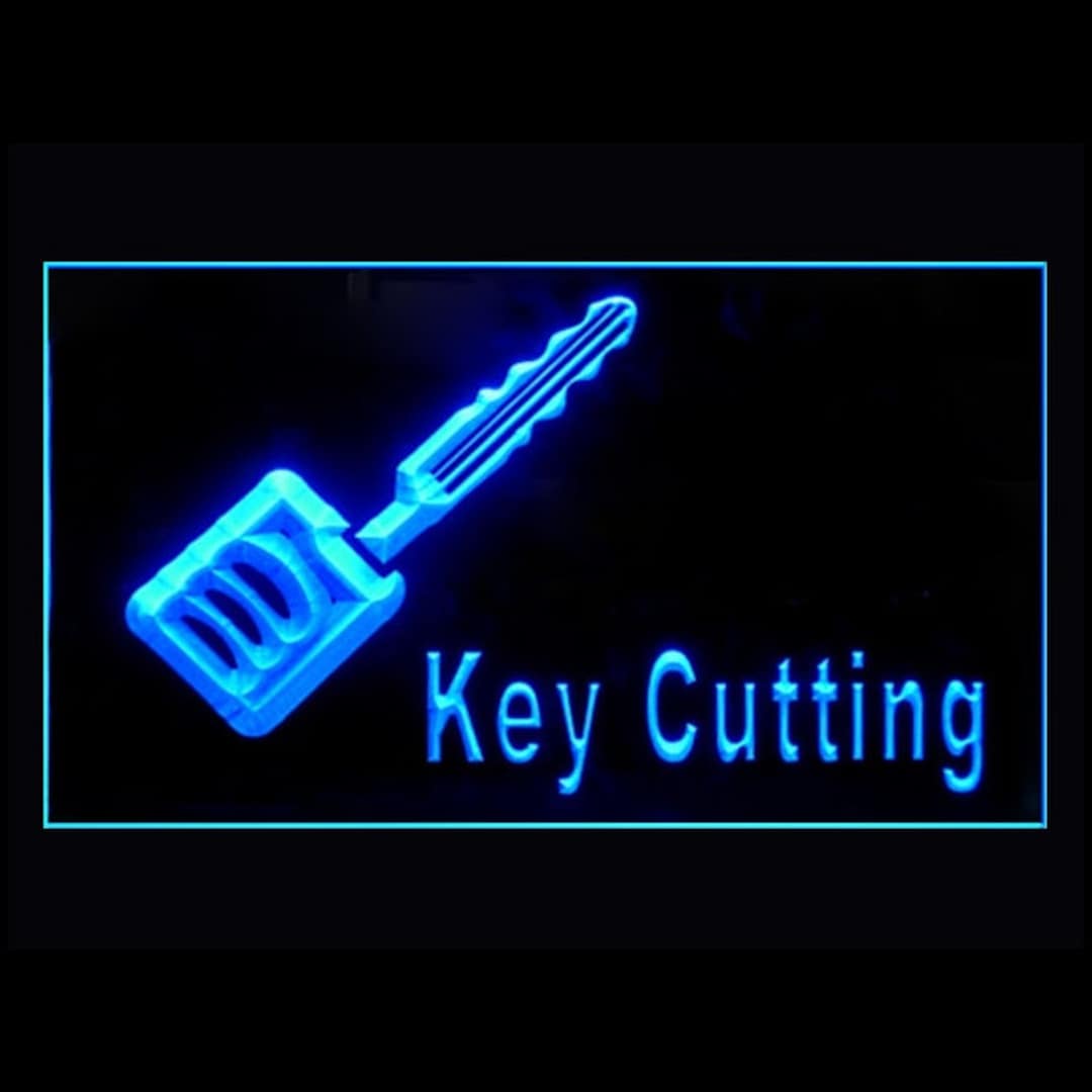 190017 OPEN Key Cutting Cut Shop Service Center Decor Display LED Light ...