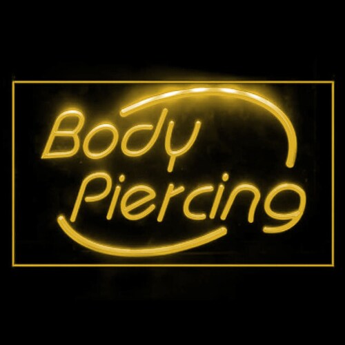Ear Piercing Display Tattoo Shop Dual Color LED Sign St6-i3880 - Etsy ...
