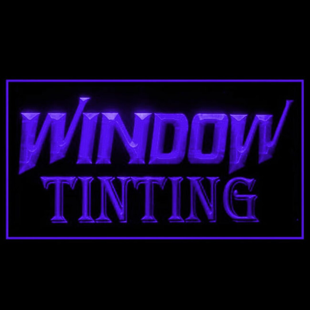 190203 Window Tinting Service Repair Car Auto Shop Garage Decor Display ...