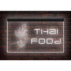110159 Thai Food Thailand Restaurant Shop Store Open Decor Display LED ...