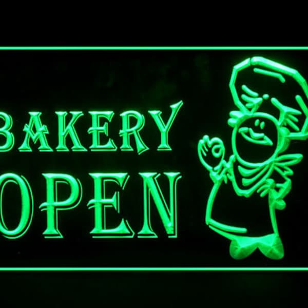 Neon Bakery Open Sign - Etsy