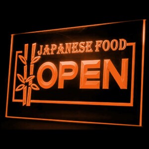 110016 OPEN Japanese Japan Food Restaurant Cafe Shop Store Decor ...