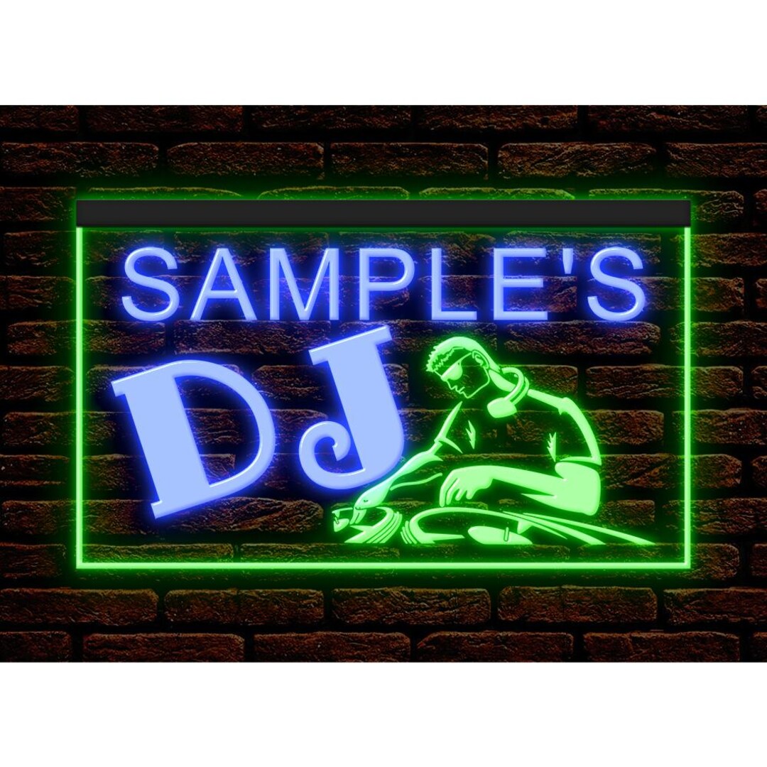 270061 DJ Disc Jockey Studio Audio Room Your Name Text Personalized ...