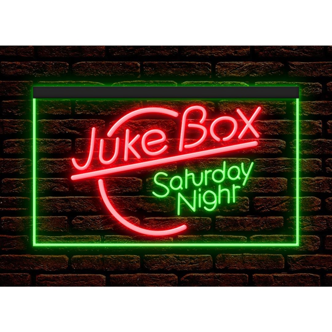 Juke Box Saturday Night Song Music Box Bar Pub Illuminated Decor ...