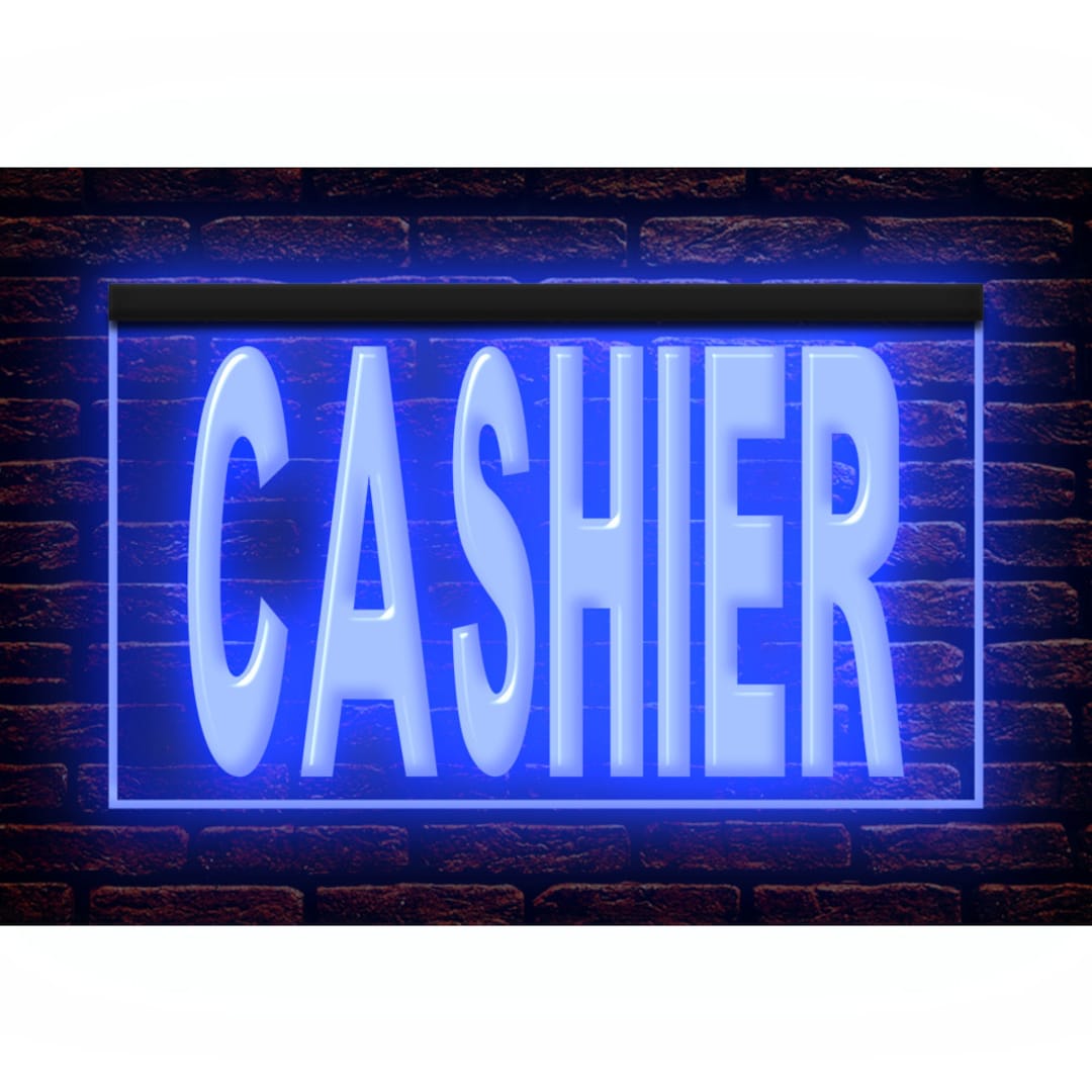 120029 CASHIER Cafe Shop Store Restaurant Bar Pub Decor Display LED ...