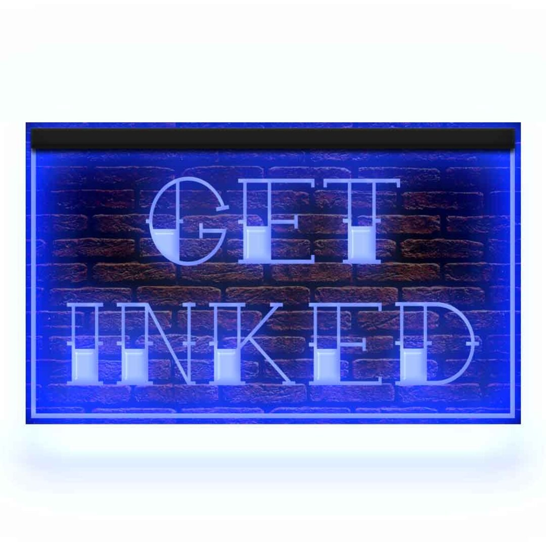 100020 Get Inked Tattoo Piercing Shop Display LED Light Neon Sign - Etsy