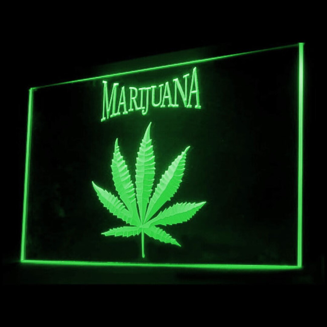 220041 Marijuana High Life Cannabis Shop Store Open Home Decor Display ...