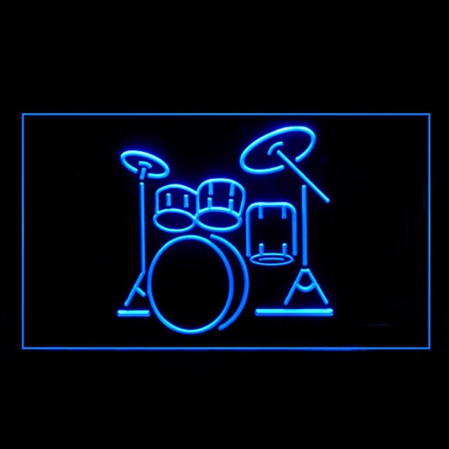 140008 Drum Band Room Music Studio Decor Display LED Light - Etsy