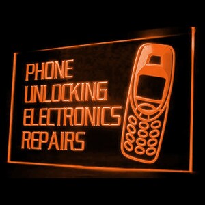 190022 Phone Unlocking Electronics Repairs Shop Store Center Decor ...