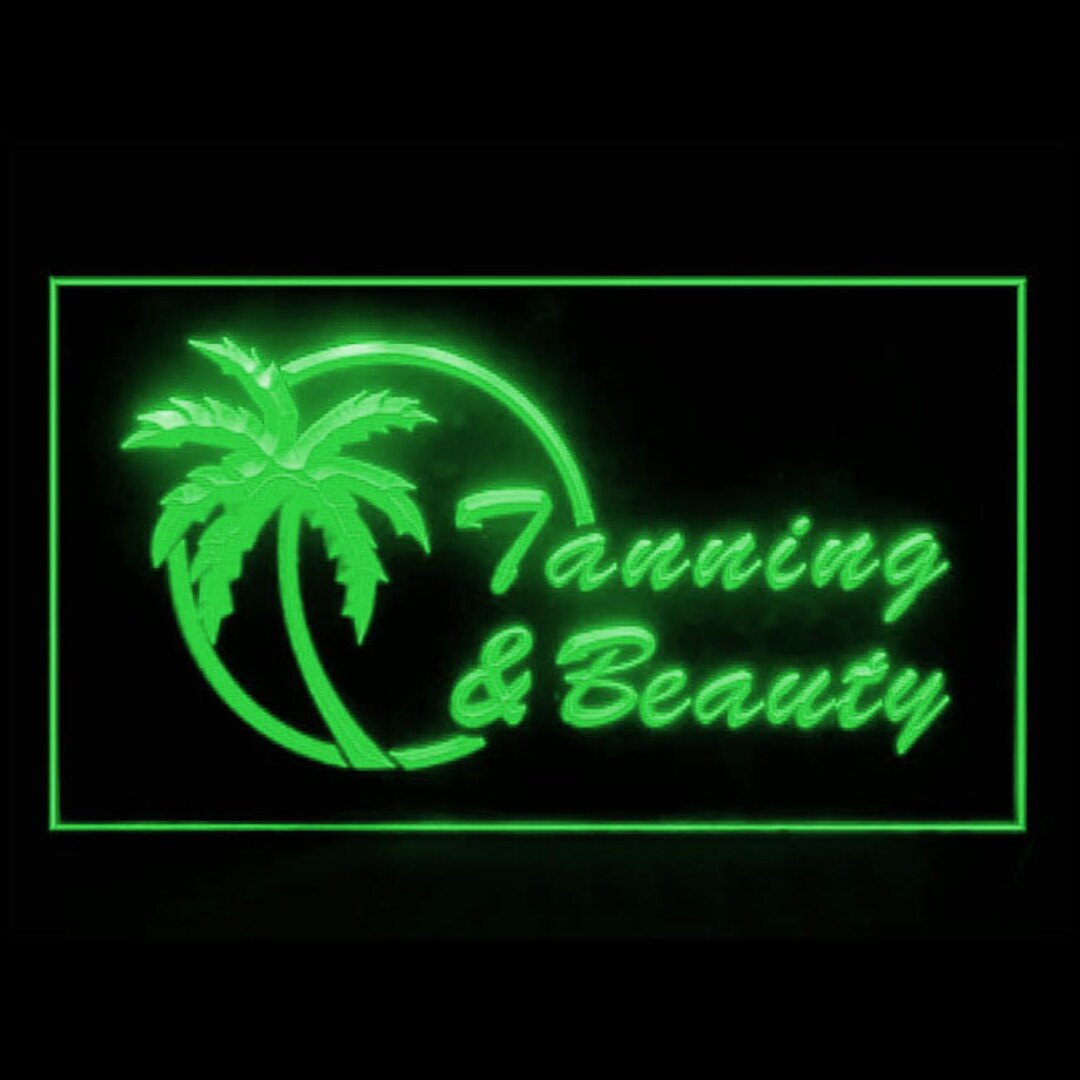 160061 Tanning & Beauty Salon Shop Center Open Home Decor Display LED ...