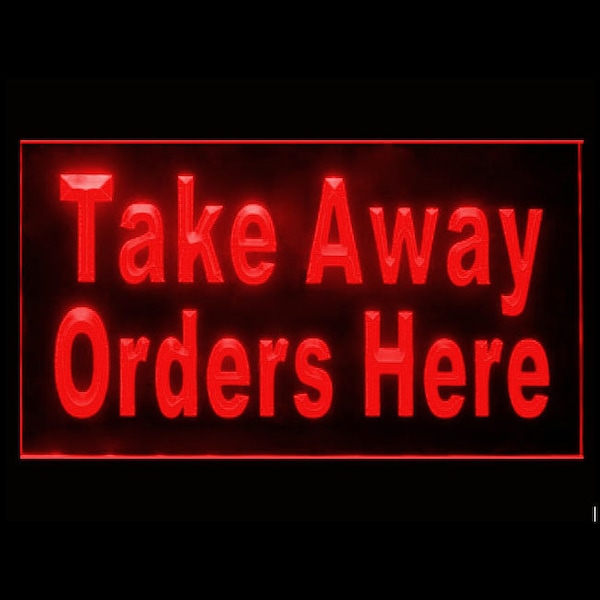 Neon Order Here Sign - Etsy
