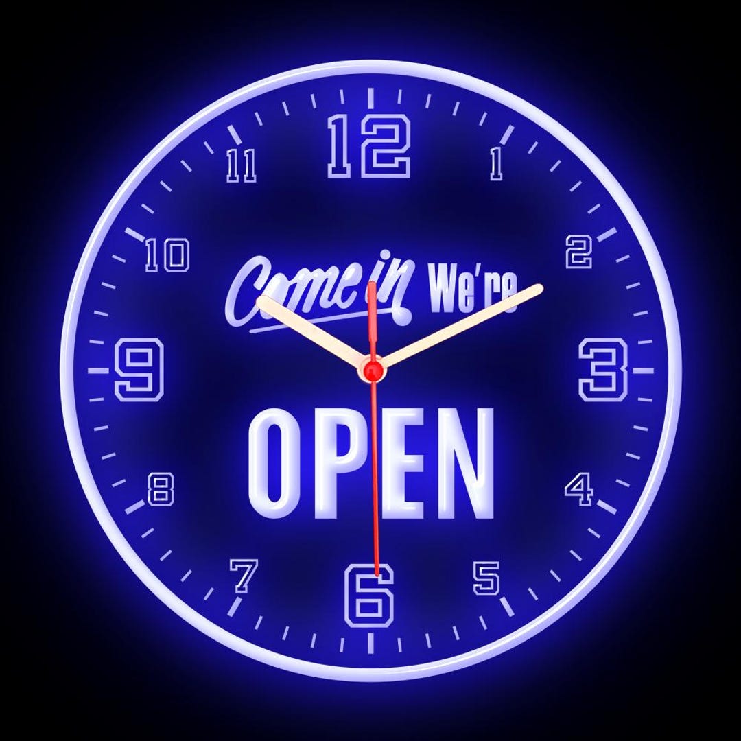 25ck1279 Come in We're Open Shop Bar Convenience Store Salon Wall Home ...
