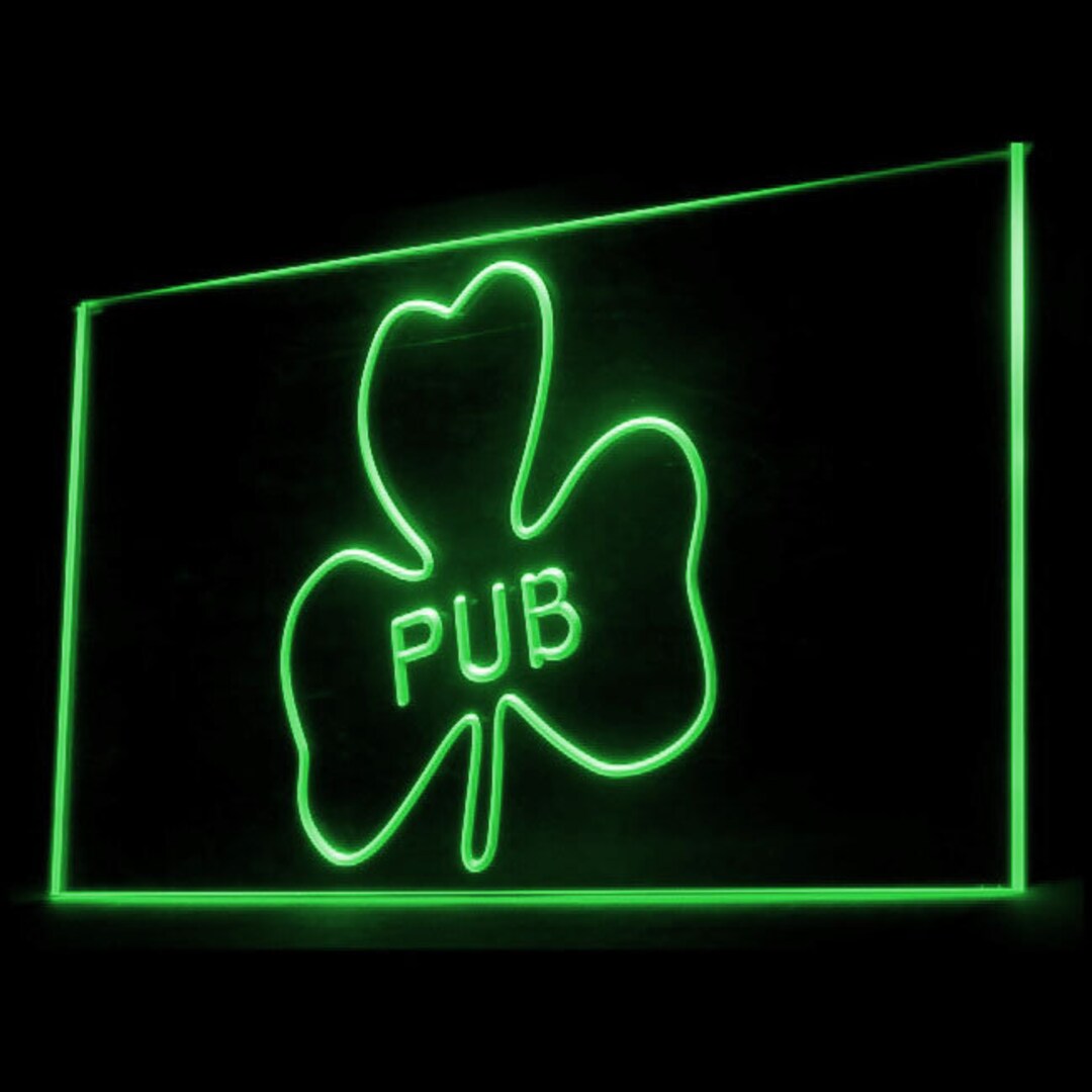 170045 Shamrock Pub Bar Club Beer Home Decor Display LED Light Neon ...