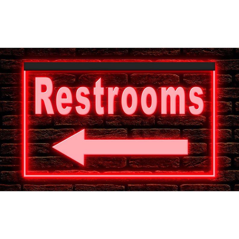 120157 Restrooms Washroom Toilet for Restaurant Cafe Shop Bar Pub Decor ...