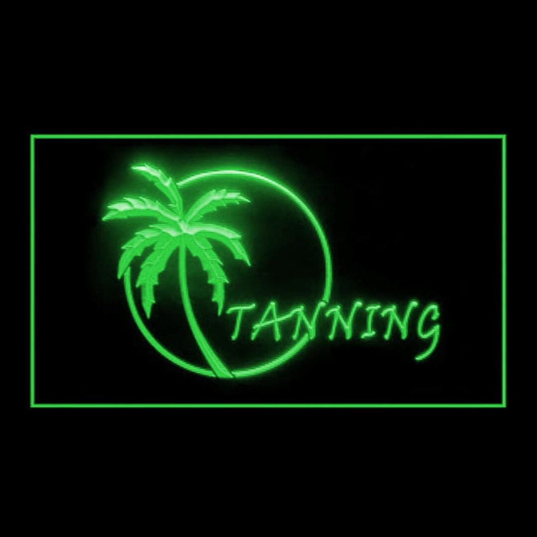 160005 TANNING Beauty Shop Salon Open Home Decor Display LED Night ...