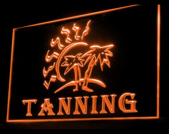 Neon Tanning Sign - Etsy
