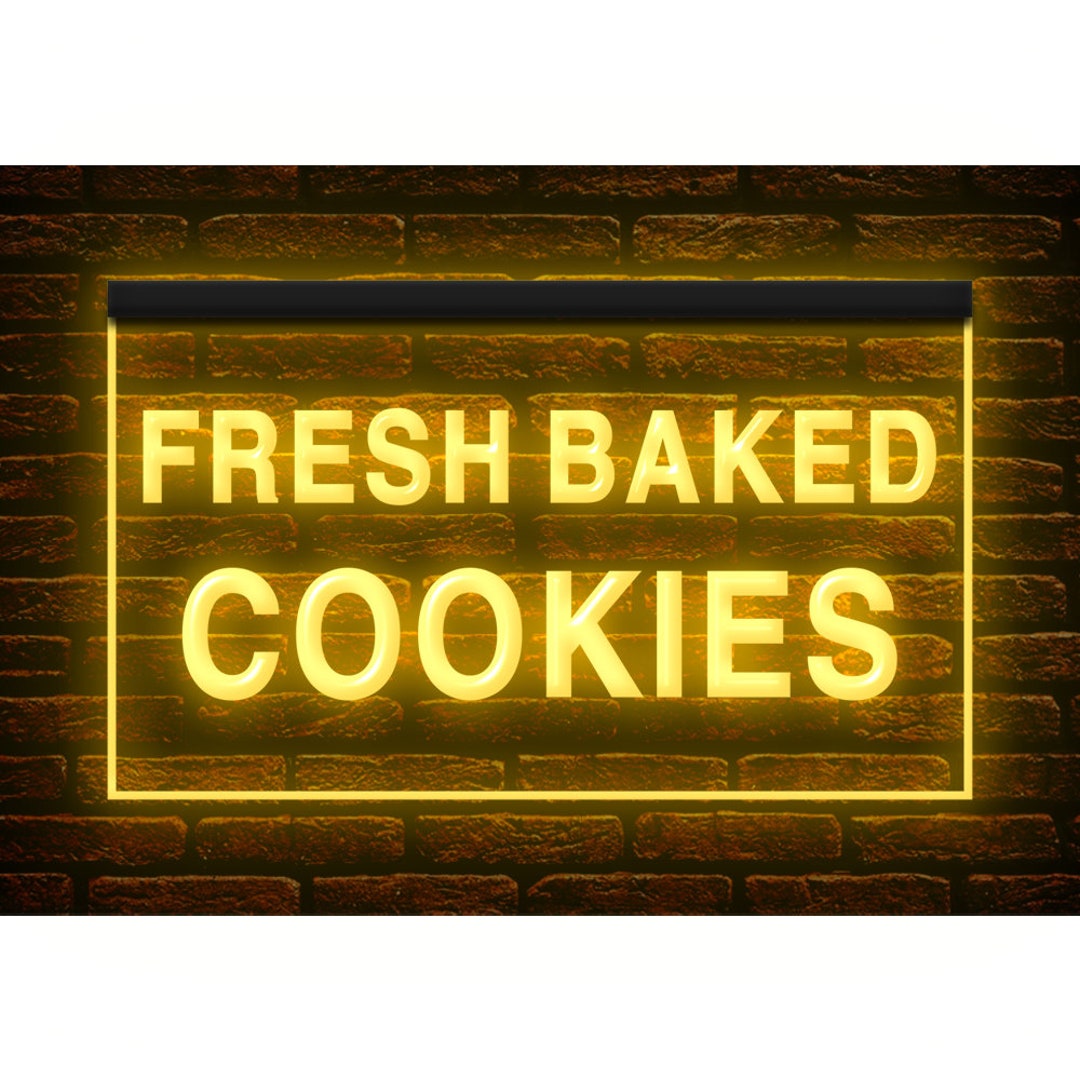 110138 Fresh Baked Cookies Cafe Open Shop Store Decor Display LED Light ...