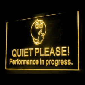 120012 Quiet Please Performance in Progress Silence Office Decor ...