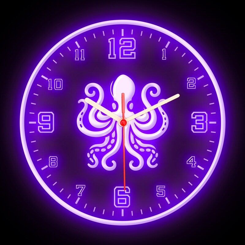 Octopus Wall Clock - Etsy