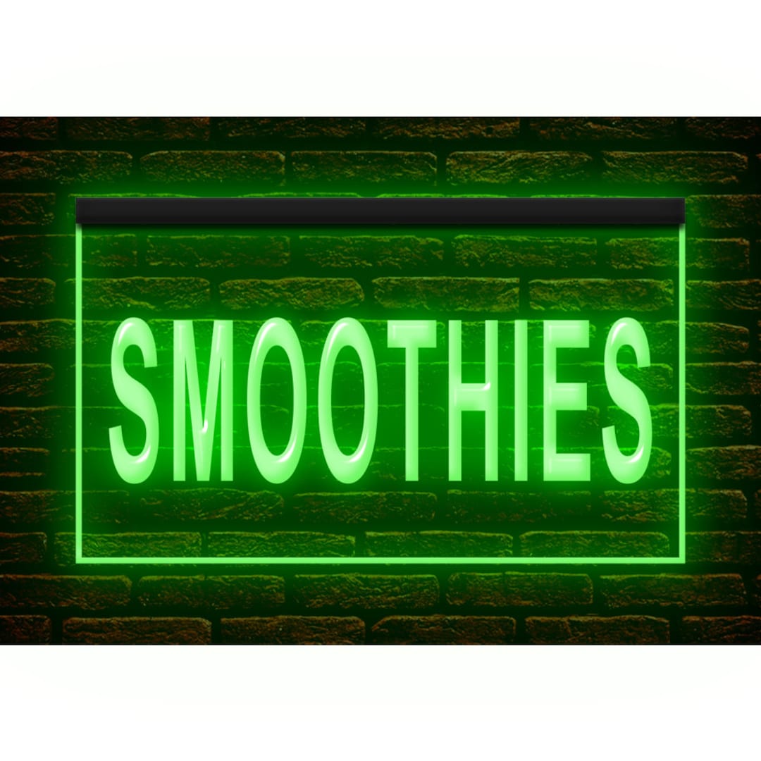 110076 Smoothies Shop Cafe Open Decor Display LED Light Neon Sign - Etsy