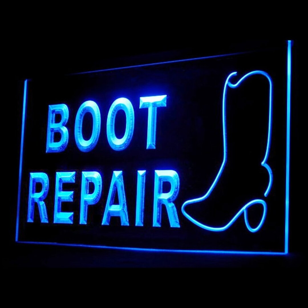 190055 Boot Repair Care Shoe Shop Decor Display LED Light Neon Sign - Etsy