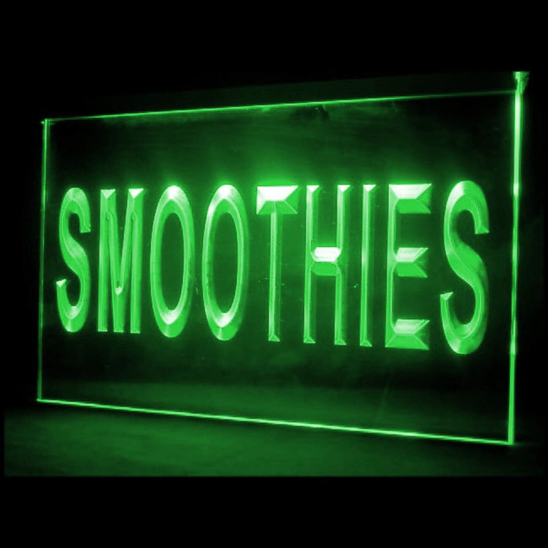 110076 Smoothies Shop Cafe Open Decor Display LED Light Neon - Etsy