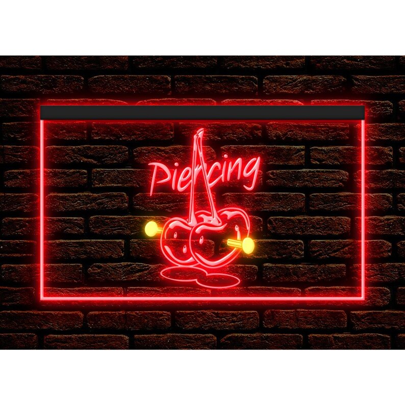 Piercing Tattoo Studio Shop Store Workshop Illuminated Display Light ...