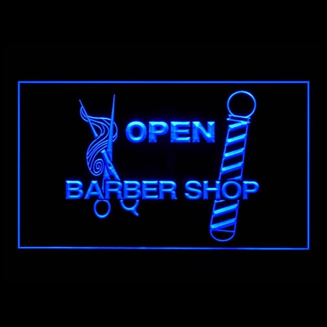 160002 Open BARBER SHOP Hair Hairdresser Design Styling Beauty Salon ...