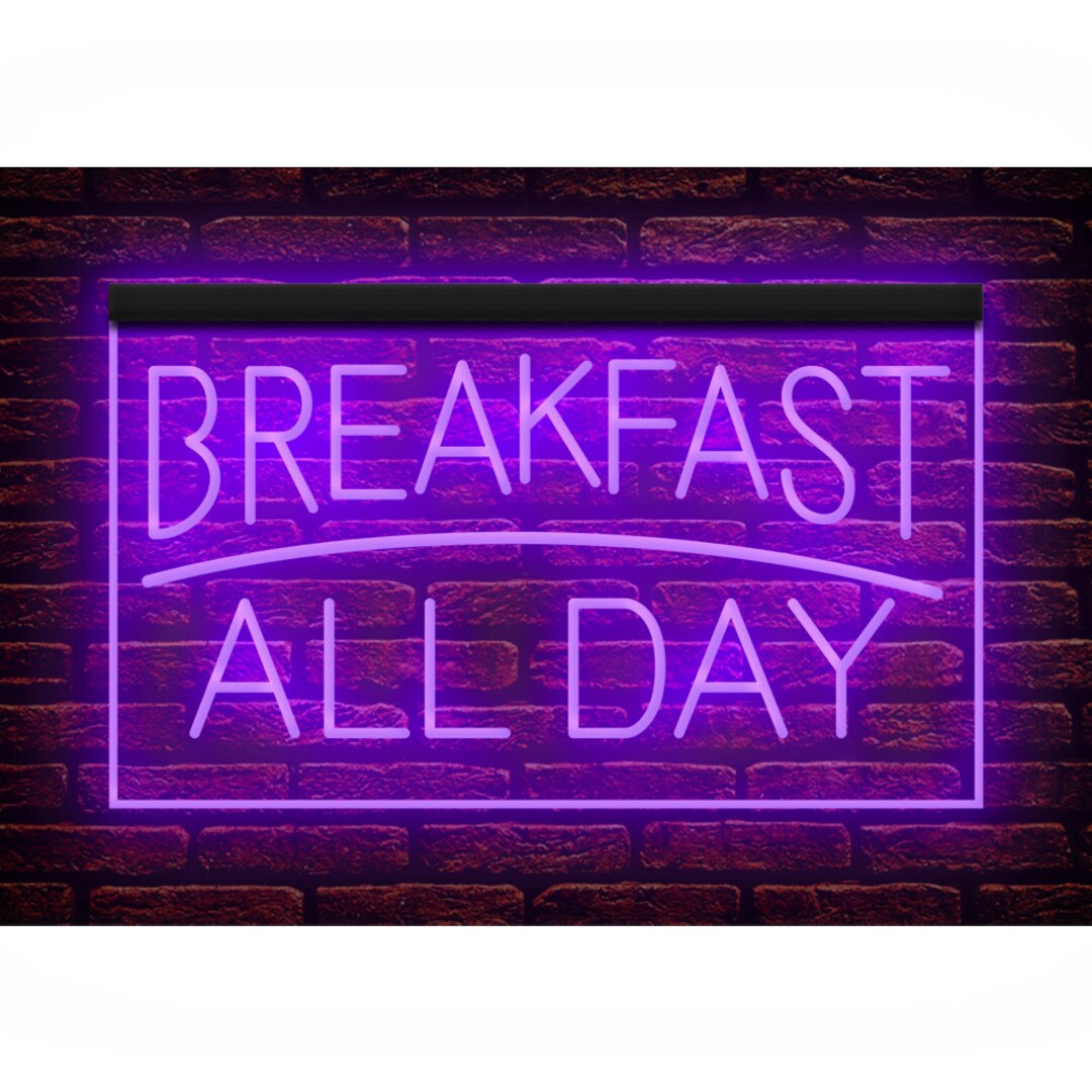 110097 Breakfast All Day Cafe Shop Restaurant Open Decor Display LED 110097-breakfast-all-day-cafe-shop-restaurant-open-decor-display-led