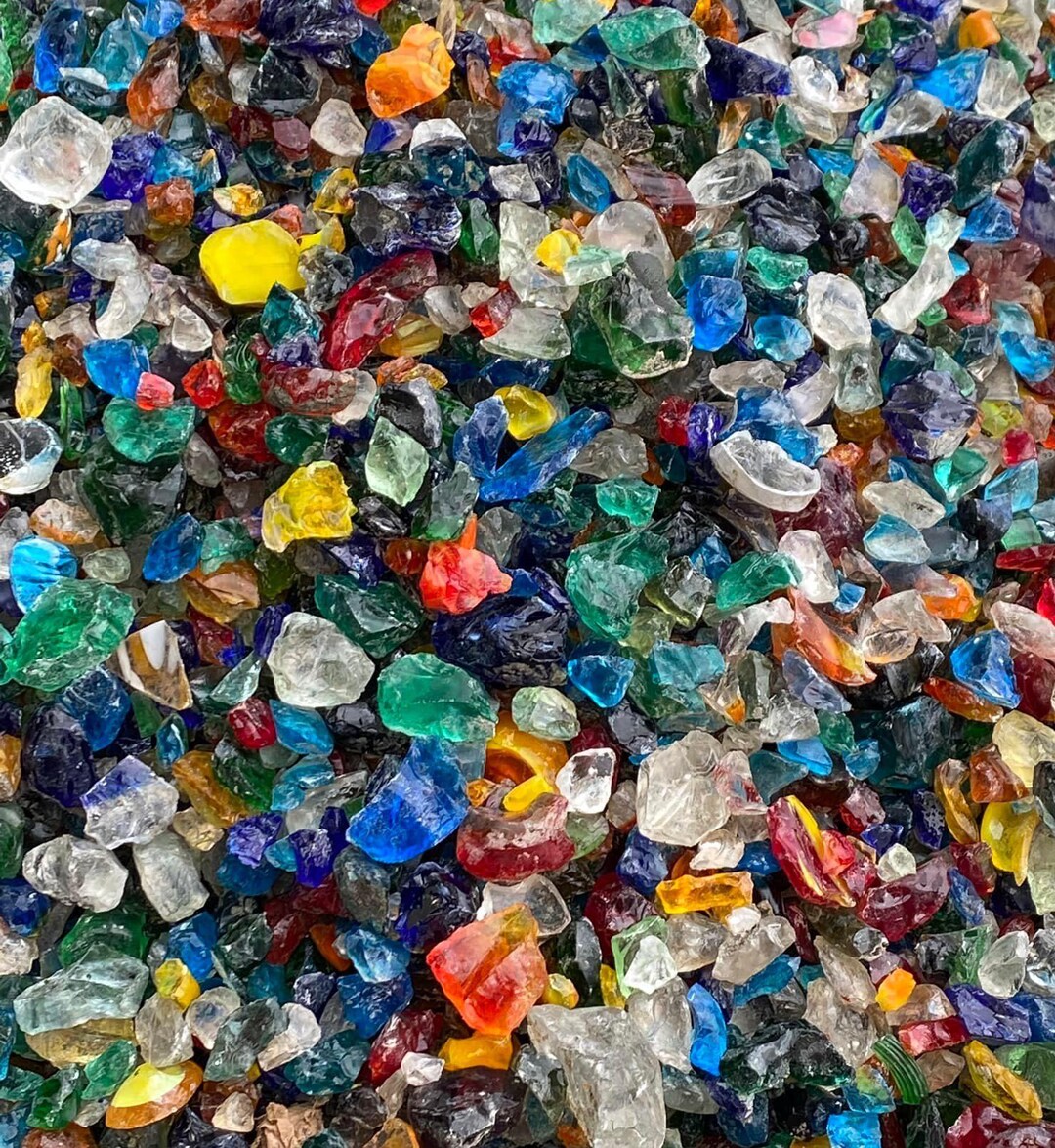 Art Glass ~ 5 Lbs. BLENKO Cullet ~ Slag ~ Abstract Pieces ~ - Etsy