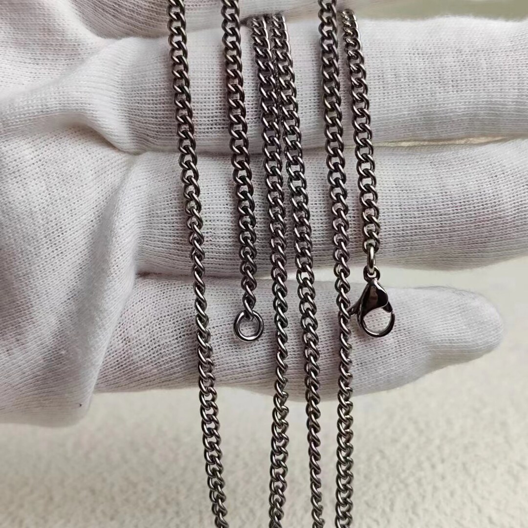 Featherlight 2.8mm Titanium Round Link Chain｜ Hypoallergenic & Fade ...