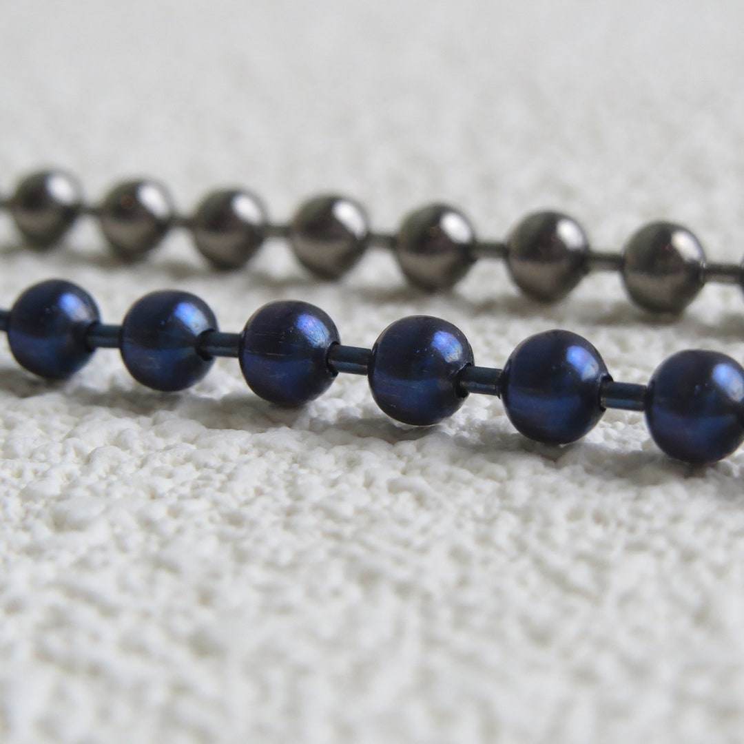 Pure Titanium 4MM Ballchain Necklace Bracelet Simple Sleek and ...