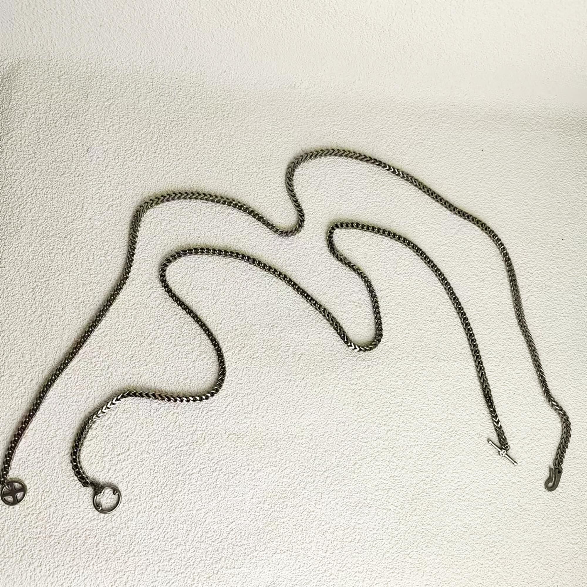 4MM Titanium Wheat Chain Necklace: Lightweight Braided Spica Design - Etsy