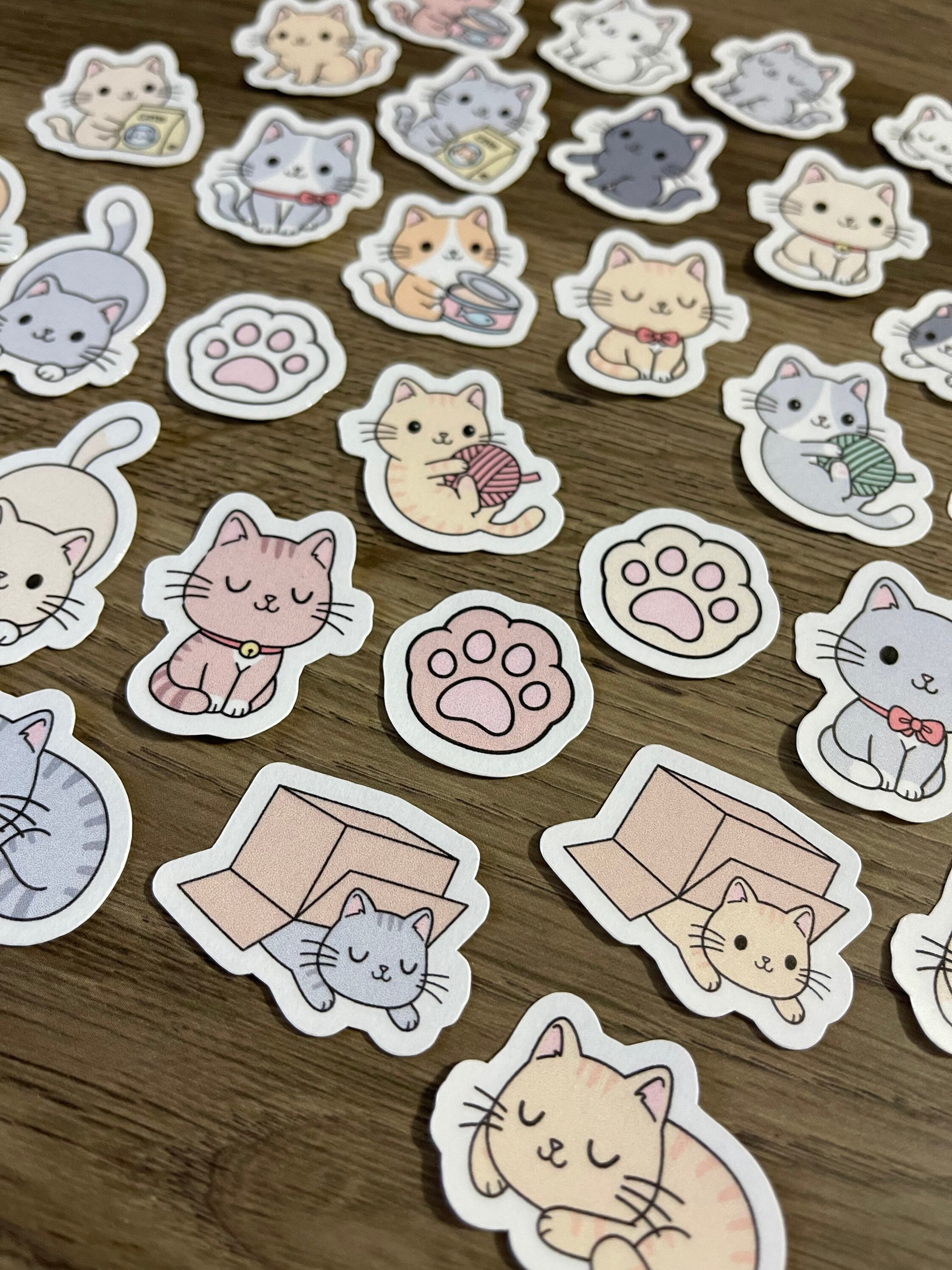 Cute Kawaii Cat Lovers Sticker Pack Cute Fun Stickers - Etsy
