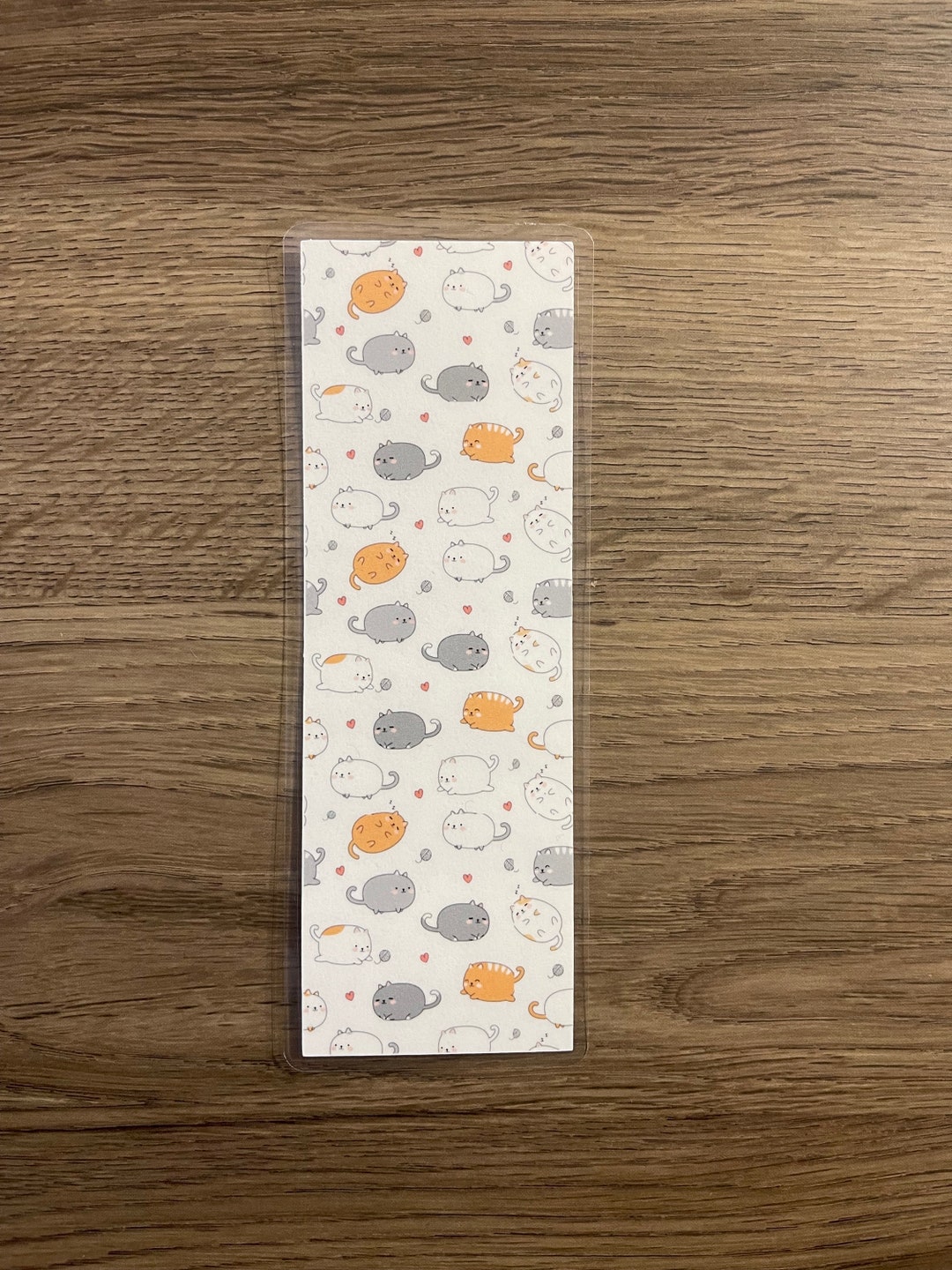 Cute Cats Bookmark Single Sided Design Laminated Bookmark Book Lovers ...