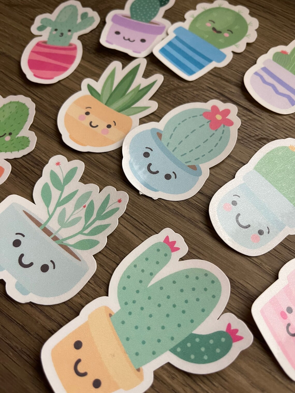Cute Kawaii Plant Sticker Pack Cute Fun Stickers - Etsy