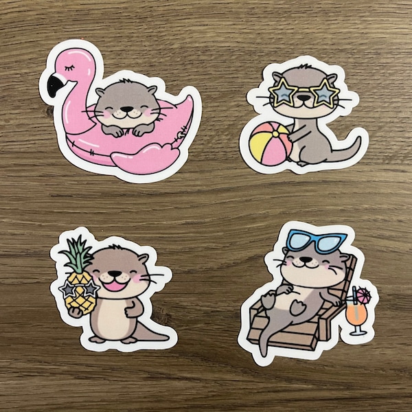 Cute Otter Stickers - Etsy