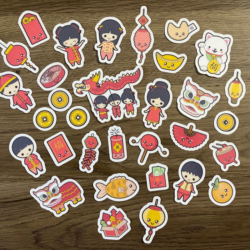 Chinese Stickers - Etsy