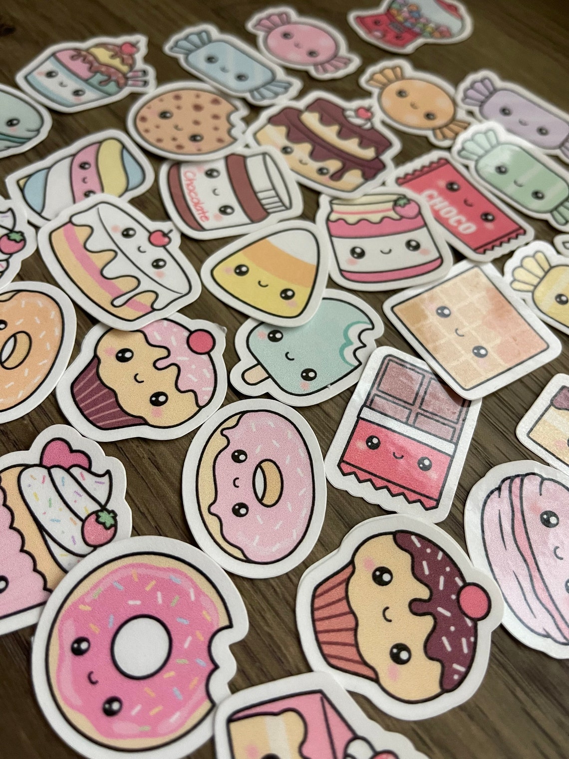 Sweet Treats Food Kawaii Sticker Pack Cute Fun Stickers - Etsy