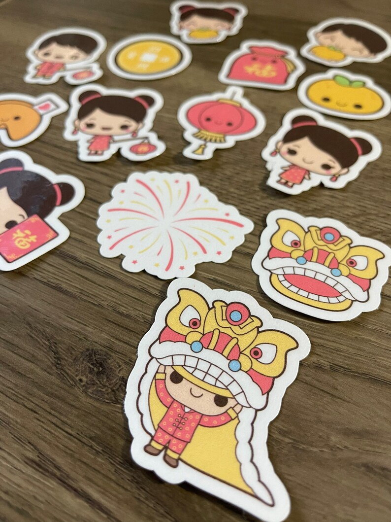 Lunar New Year 2023 | Lunar New Year Kawaii Sticker Pack | Cute ...