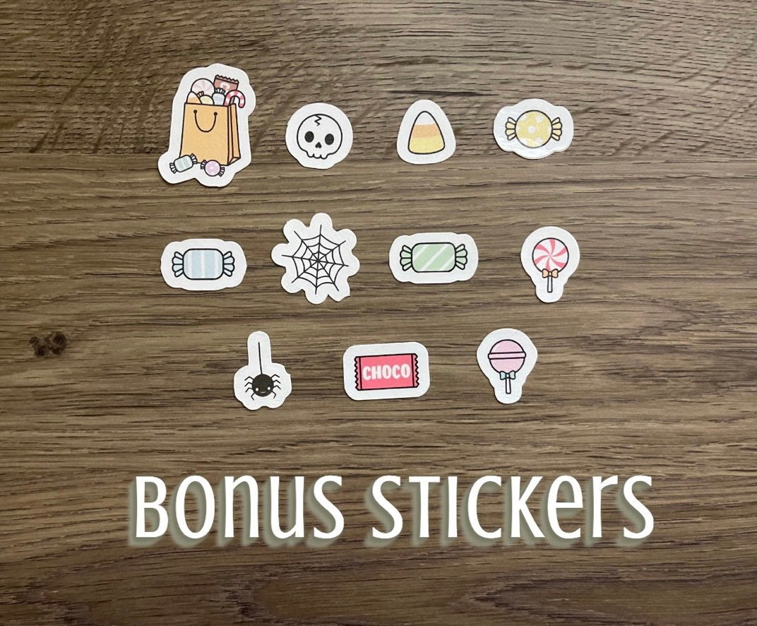 Cute Halloween Spooky Cats Sticker Pack Cute Fun Stickers - Etsy