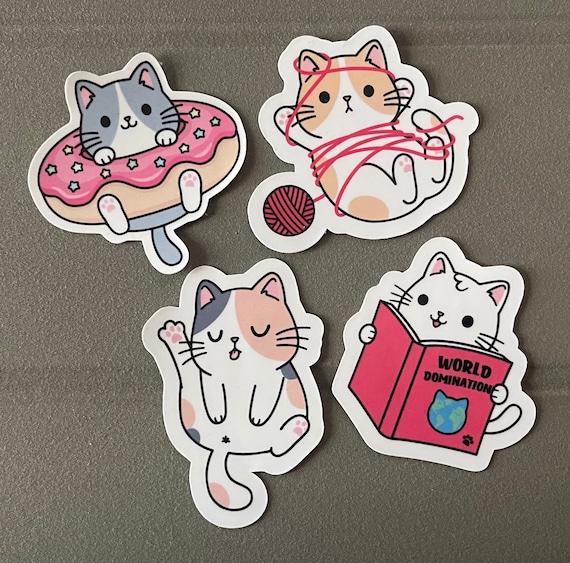 Cute cat stickers store