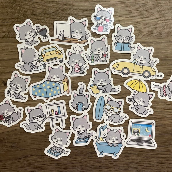 Cute Kawaii Wolf - Etsy