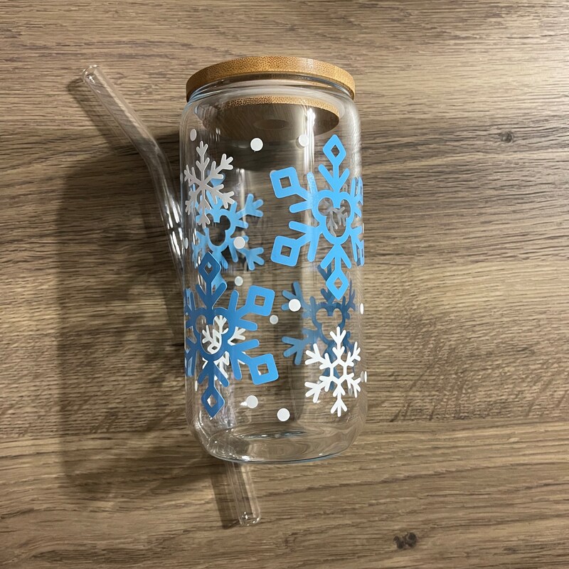 Snowflake Glassware - Etsy