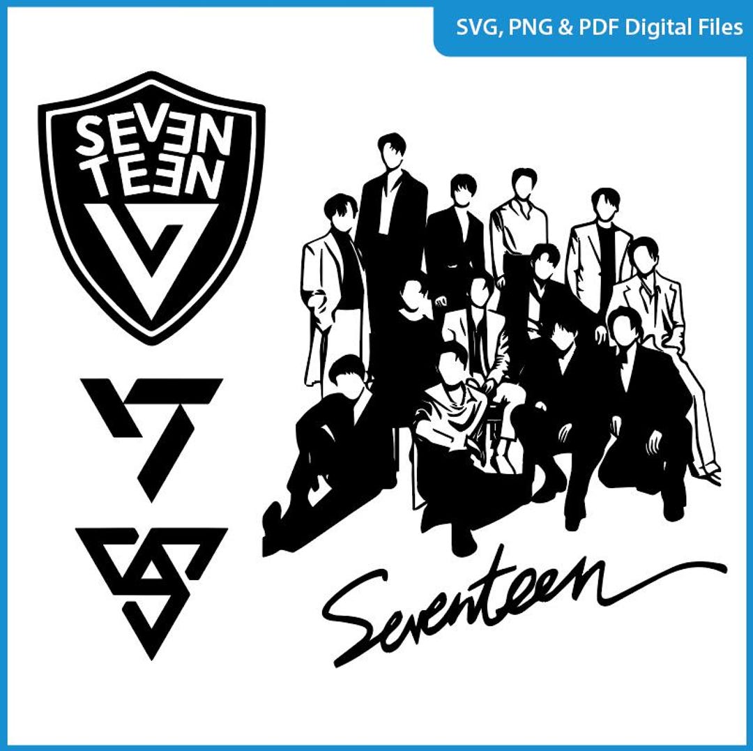 Seventeen Svg, Png, Ai Digital Download Cut File Template for Cricut ...