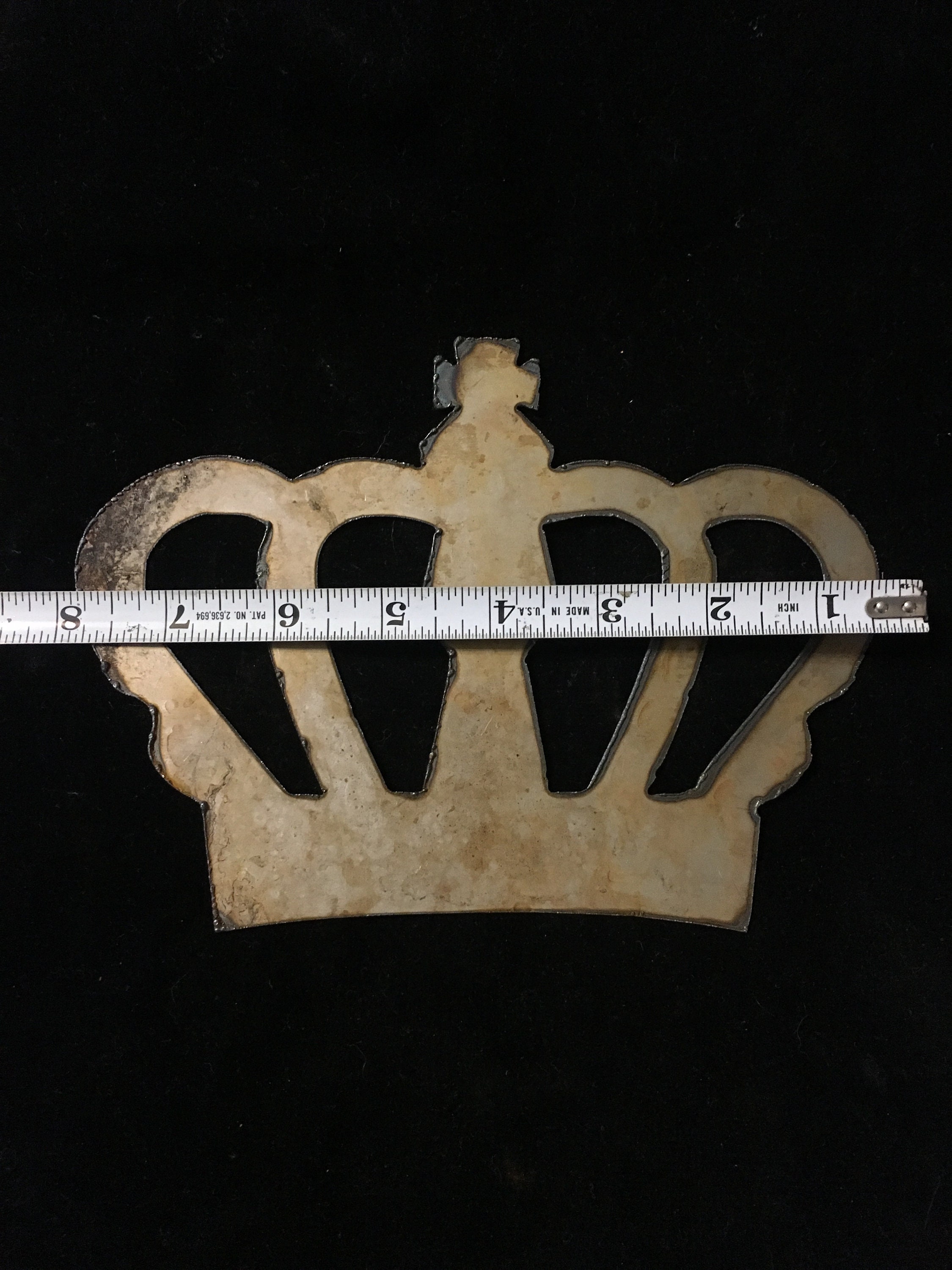 8” Rusty Metal Crown - Etsy