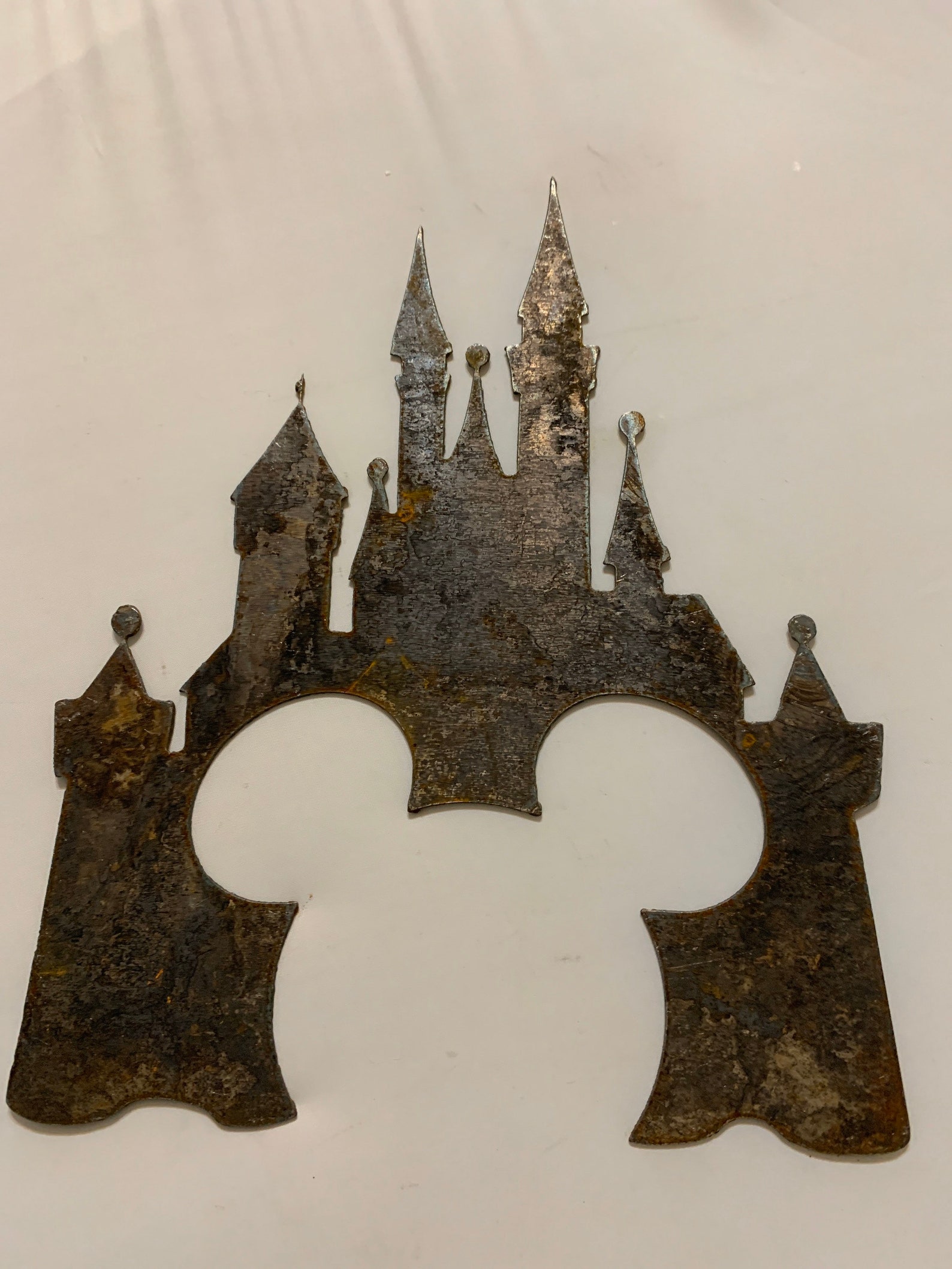 Rusty Metal Mickey Ears Castle - Etsy