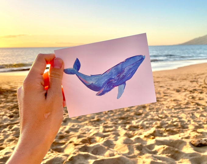 Whale Note Cards Stationery Set of 10 Cards With Matching Envelopes - Etsy